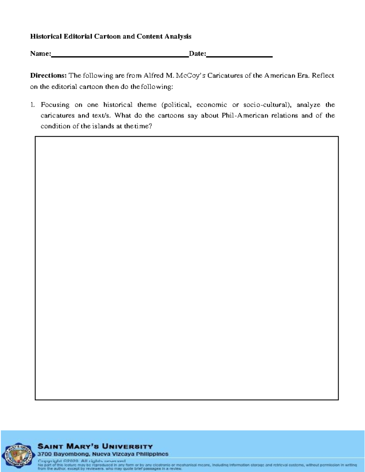 For Cartoon Analysis - Goodluck - Historical Editorial Cartoon and ...