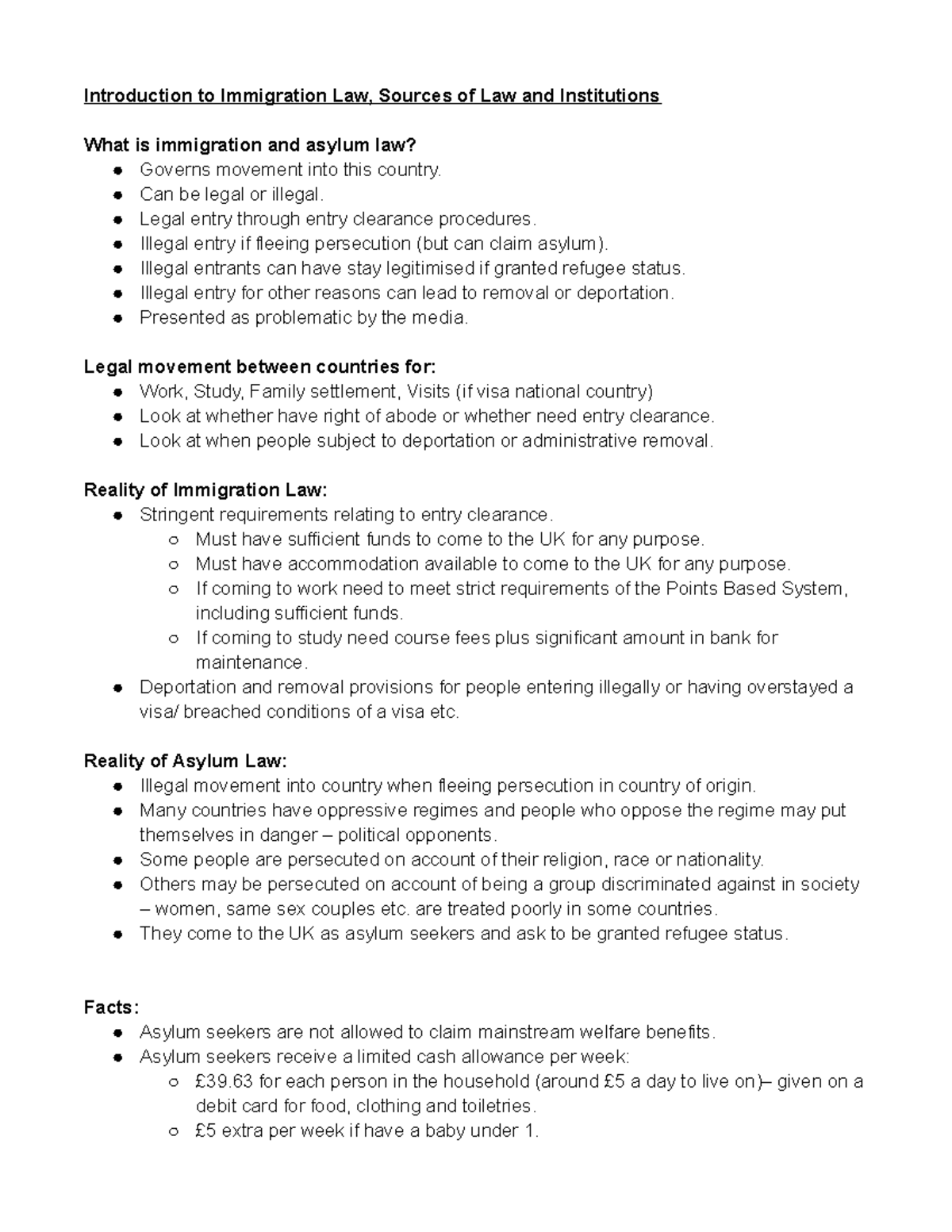 Introduction to Immigration Law, Sources of Law and Institutions - Can ...