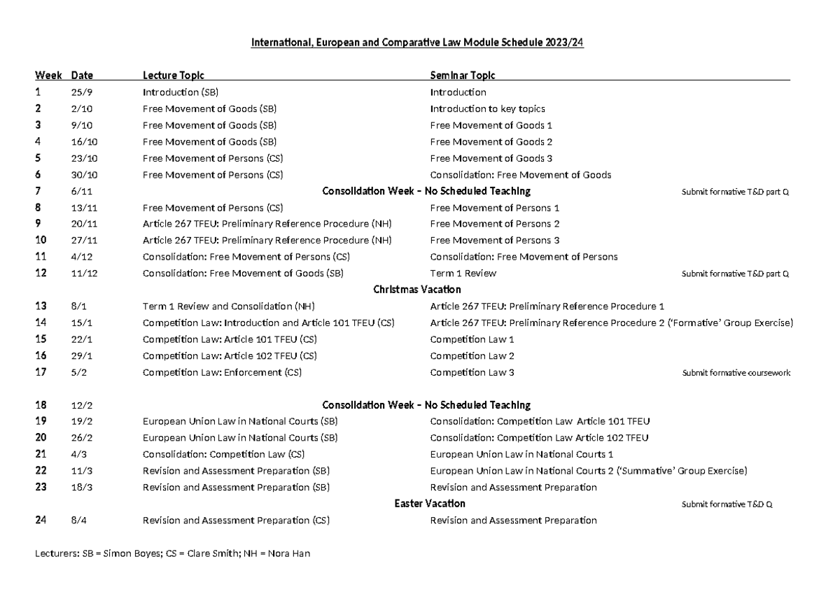 IEC Law Schedule 2023-24 v3 12 Sept - International, European and ...