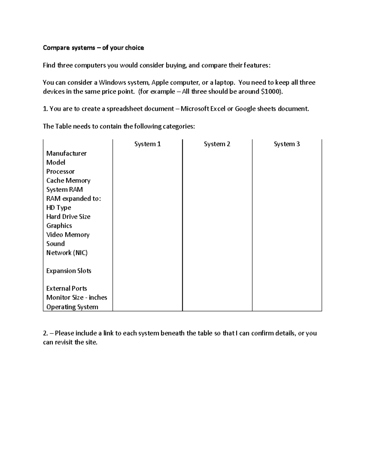You Choose-Systems - This document is about the electronic systems ...