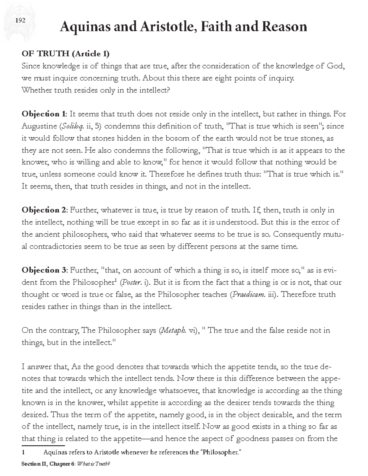 Aquinas+Reading - !"#$%&'(&%)(!*$'+,+-./(0&$+1(&%)(2.&',% OF TRUTH ...