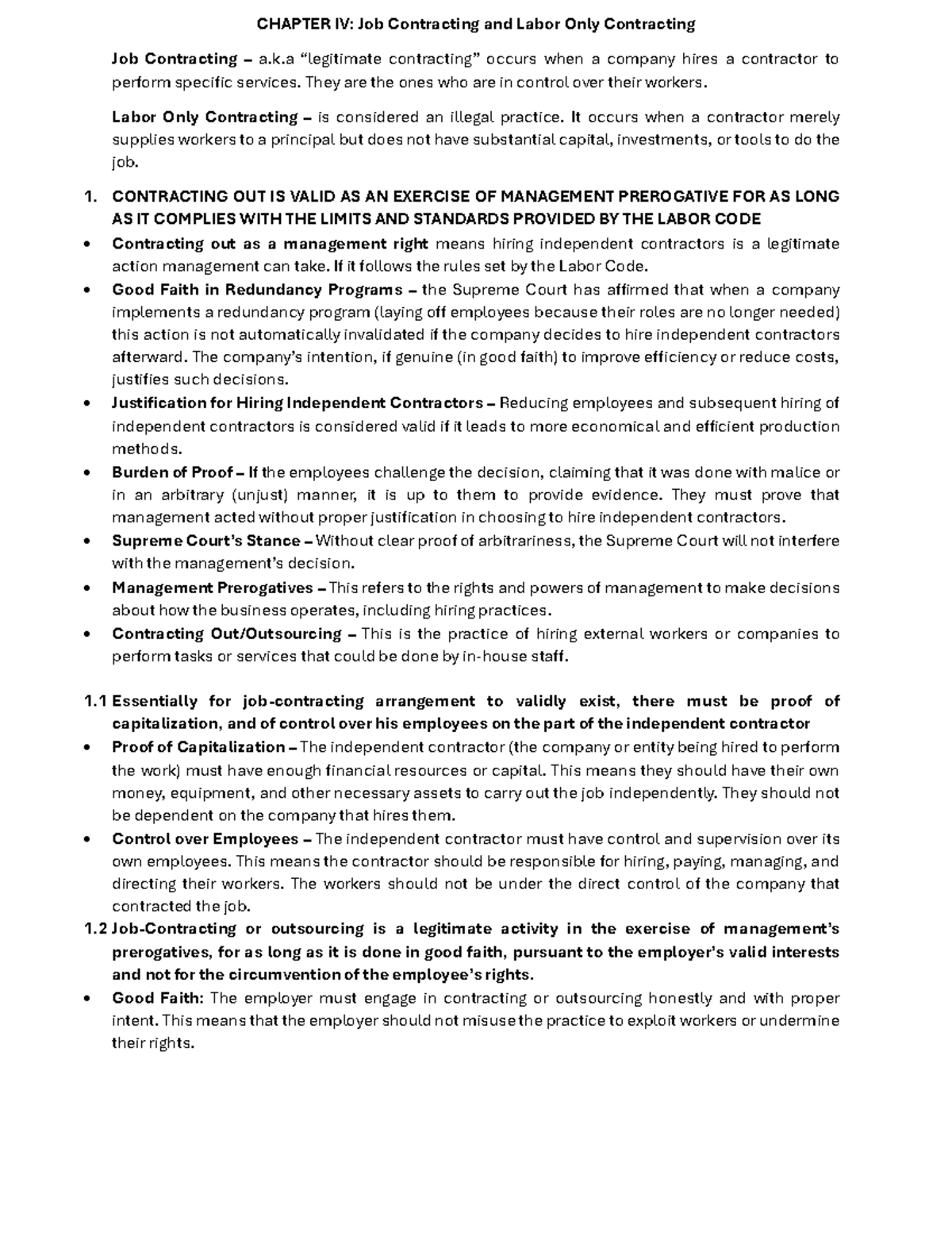 Chapter IV - FERTJTYKYUKYU - CHAPTER IV: Job Contracting and Labor Only ...