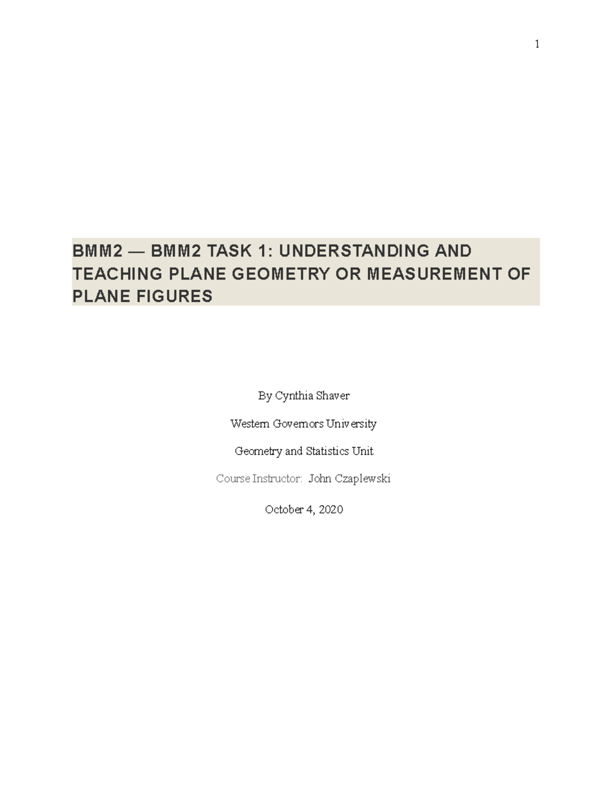 Lesson Plan - Task 1 - BMM2 — BMM2 TASK 1: UNDERSTANDING AND TEACHING ...