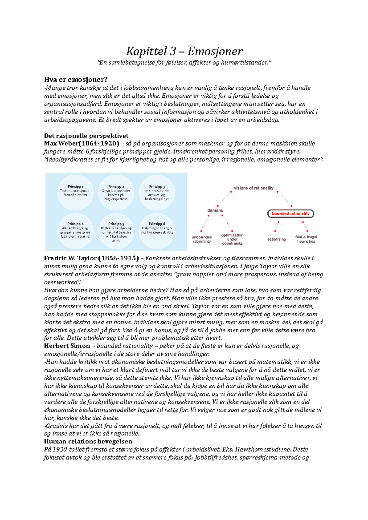 Orgpsyk samlet - Sammendrag Organisasjonspsykologi - Kapittel 3 samlebetegnelse for affekter og ...