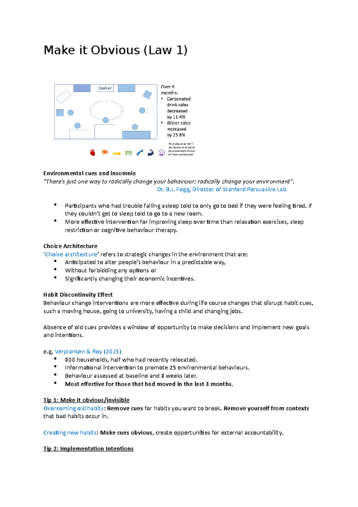 Make it Obvious - Creating Better Habits Notes - Make it Obvious (Law 1 ...