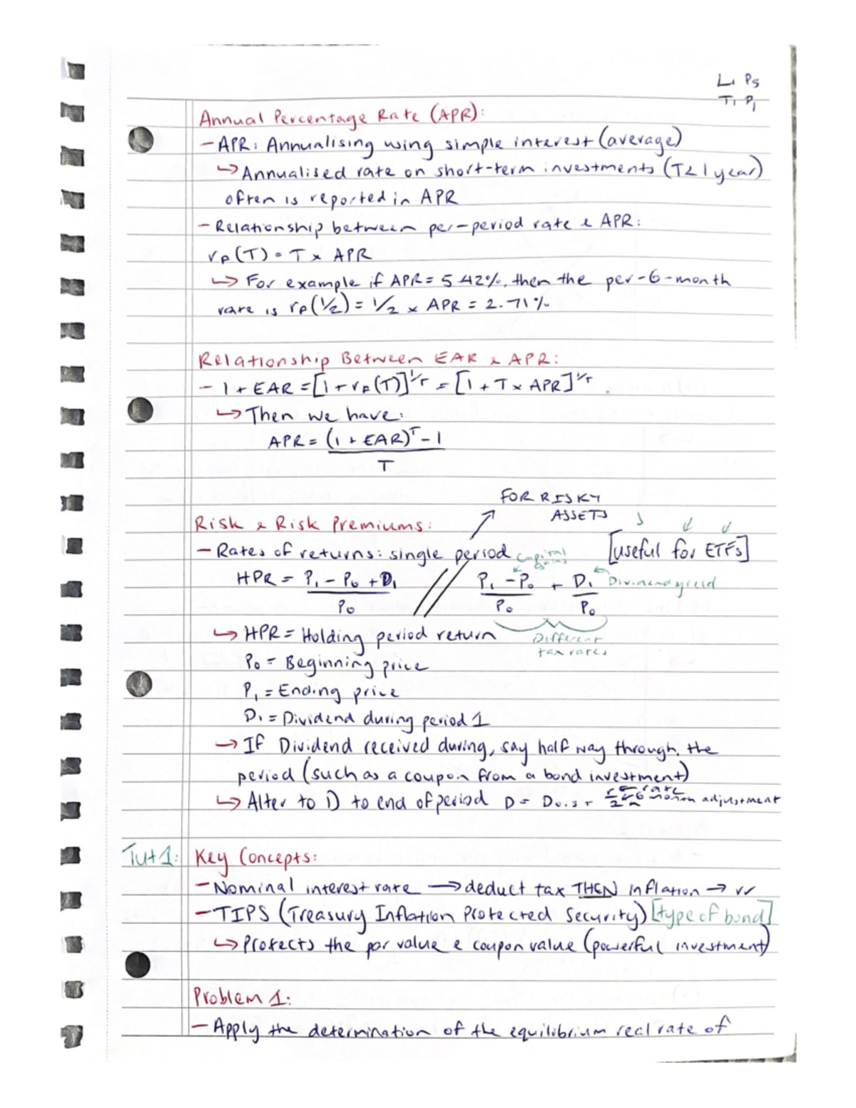 Tutorial 1 Problems - Introduction to Investments - Studocu