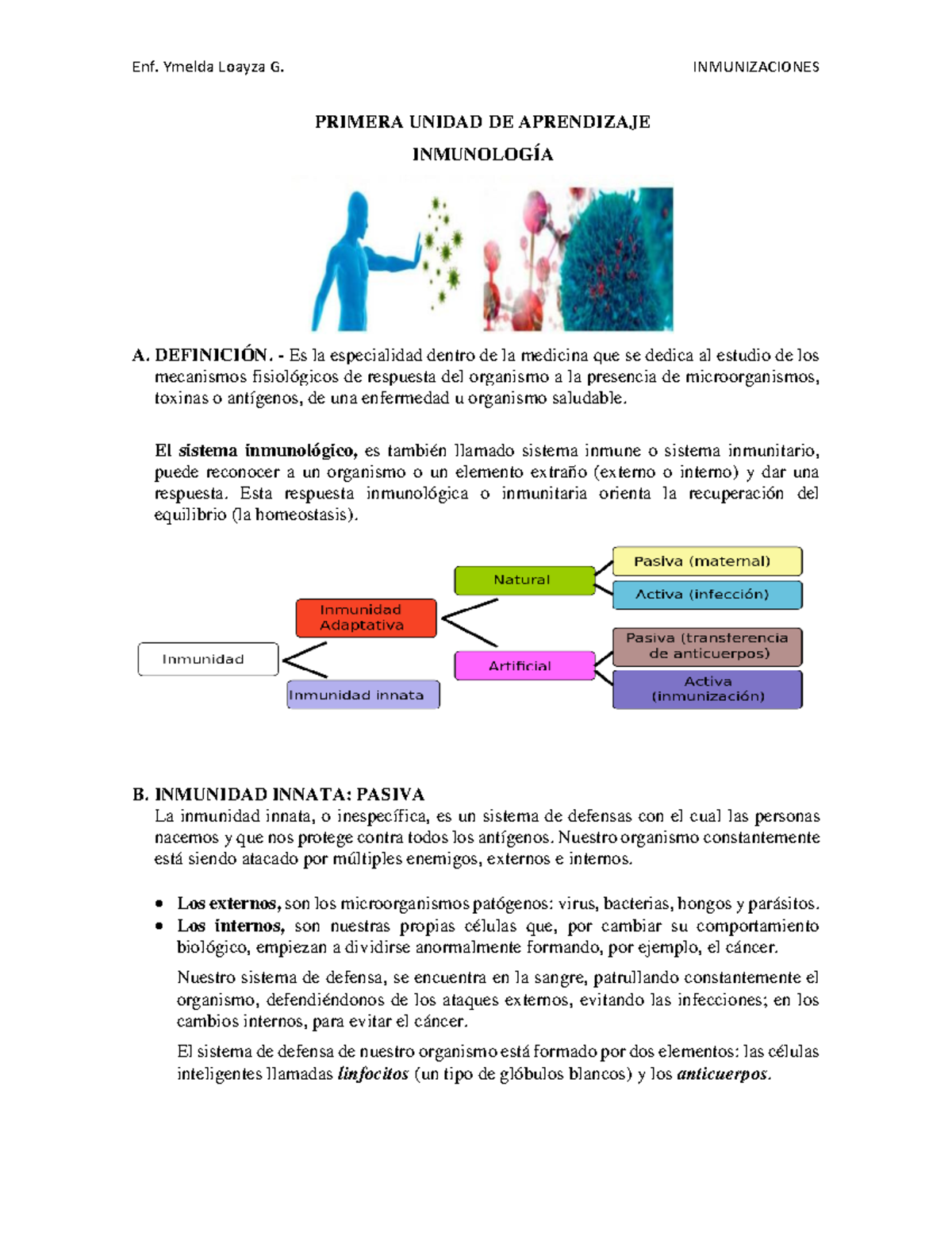 2 Inmunol- Vacunas - ahi es - PRIMERA UNIDAD DE APRENDIZAJE INMUNOLOGÍA ...