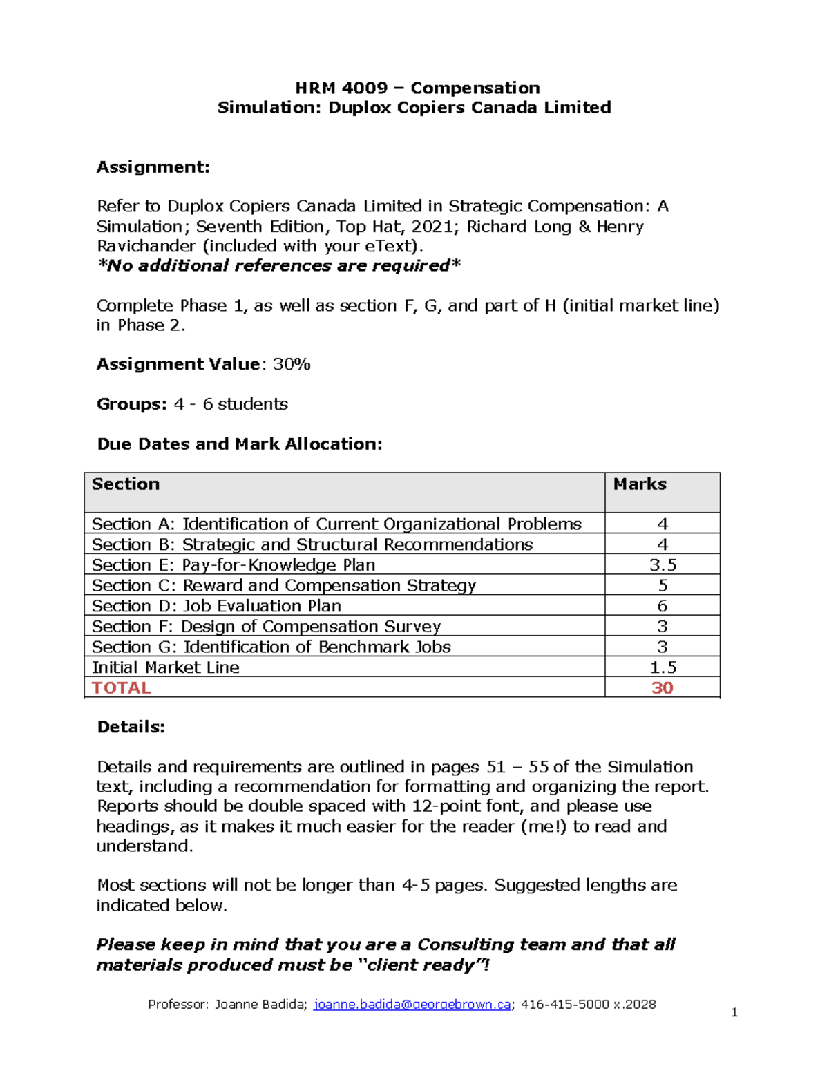 HRM 4009 Duplox Copiers 2022 23 - HRM 4009 – Compensation Simulation ...