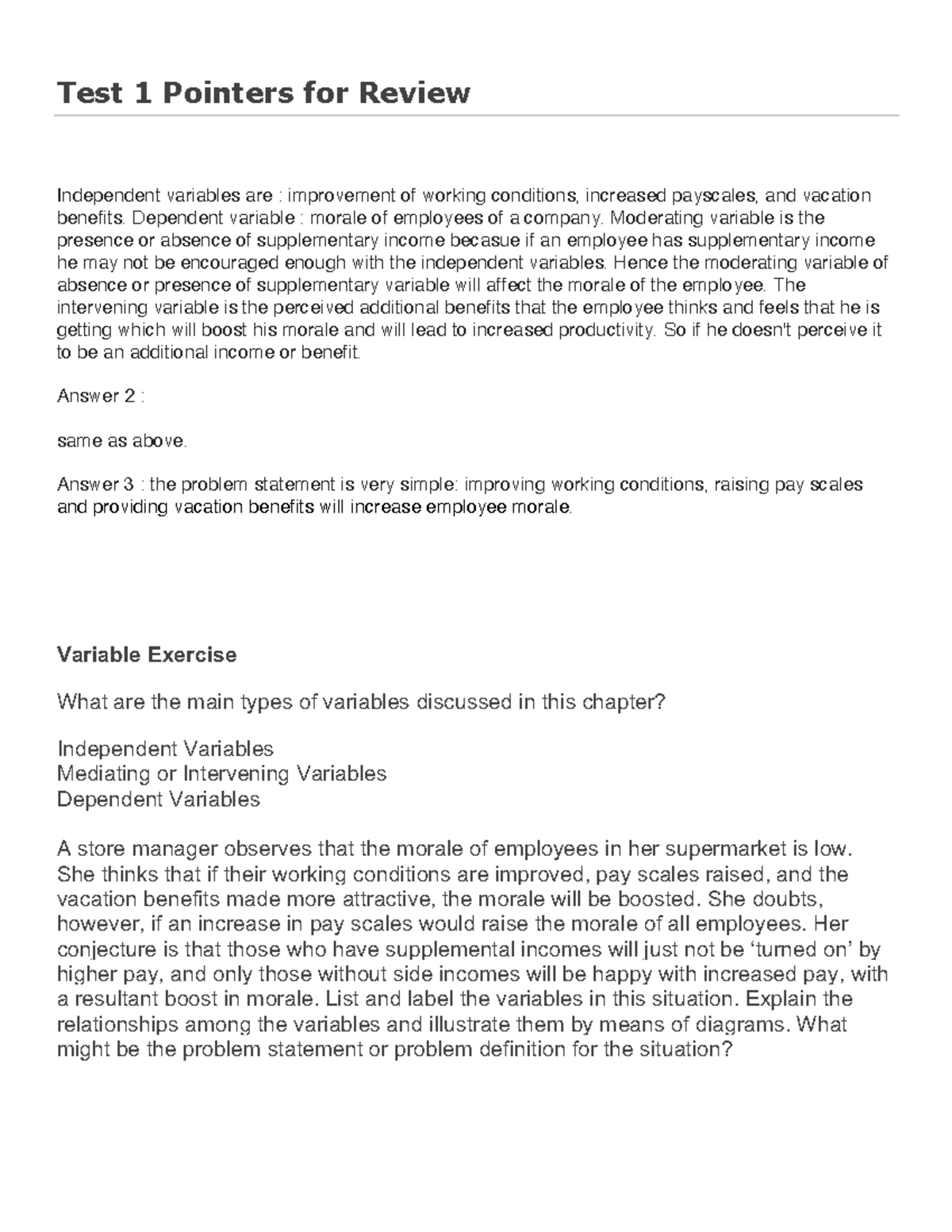 INTL 725 Test 1 Pointers for Review - Test 1 Pointers for Review ...