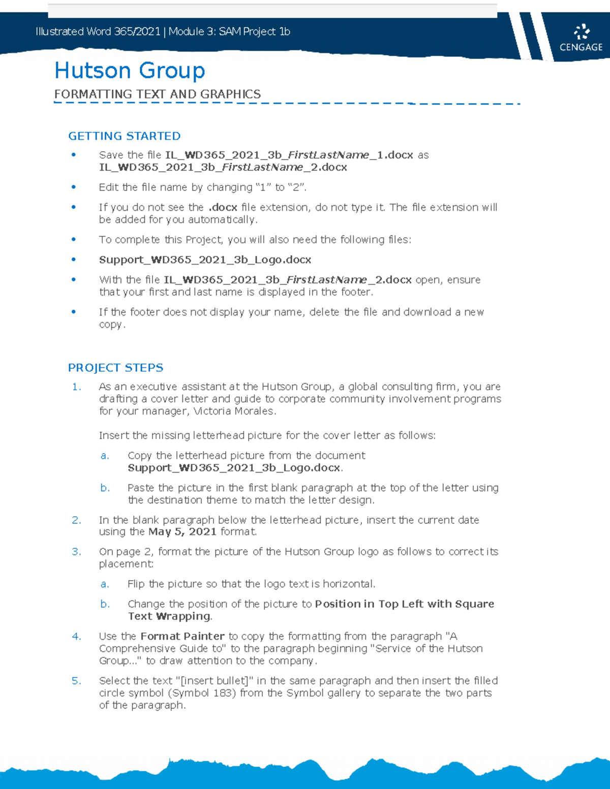 Instructions IL WD365 2021 3b - Illustrated Word 365/2021 | Module 3 ...