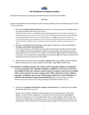 Psy 335 Milestone 2 - Milestone 2: Observation and Benefits and Limitations Kimberly Dorris ...