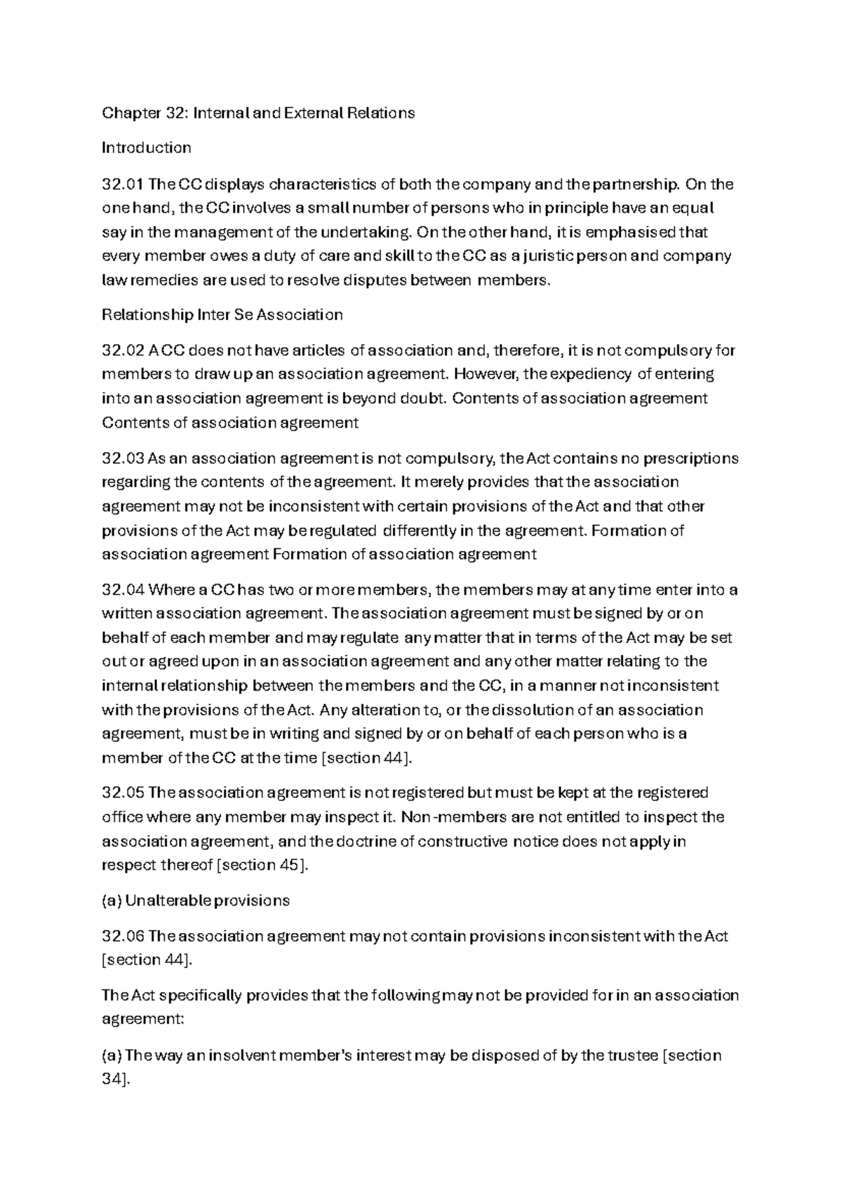 Chapter 32 and 33 handboek - Chapter 32: Internal and External ...