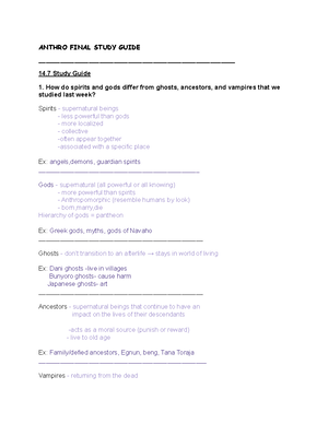 Anthropology Ritual Observation Assignment - Jacqueline Ponce ...