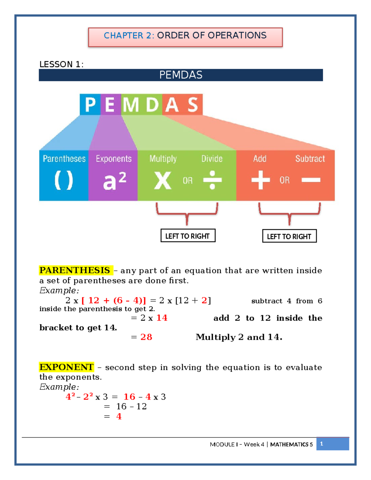 General Mathematics Modules for senior high school learning materials ...