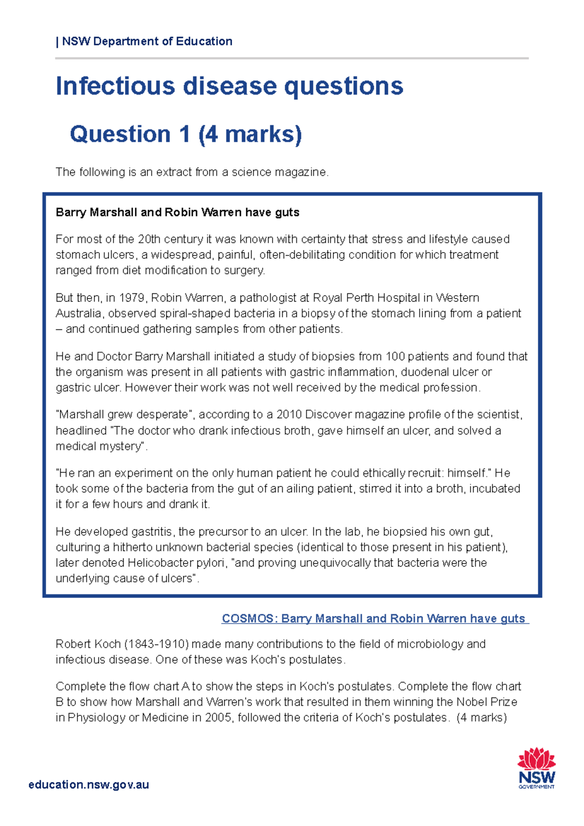 Module 7 notes - | NSW Department of Education Infectious disease ...