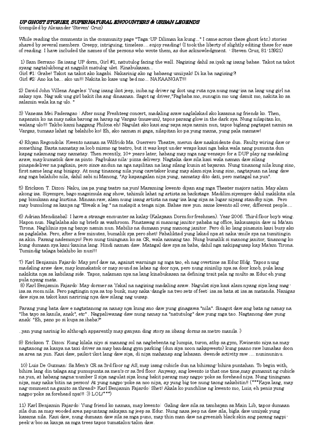 262760643 Up Ghost Stories Supernatural Encounters Urban Legends - UP ...