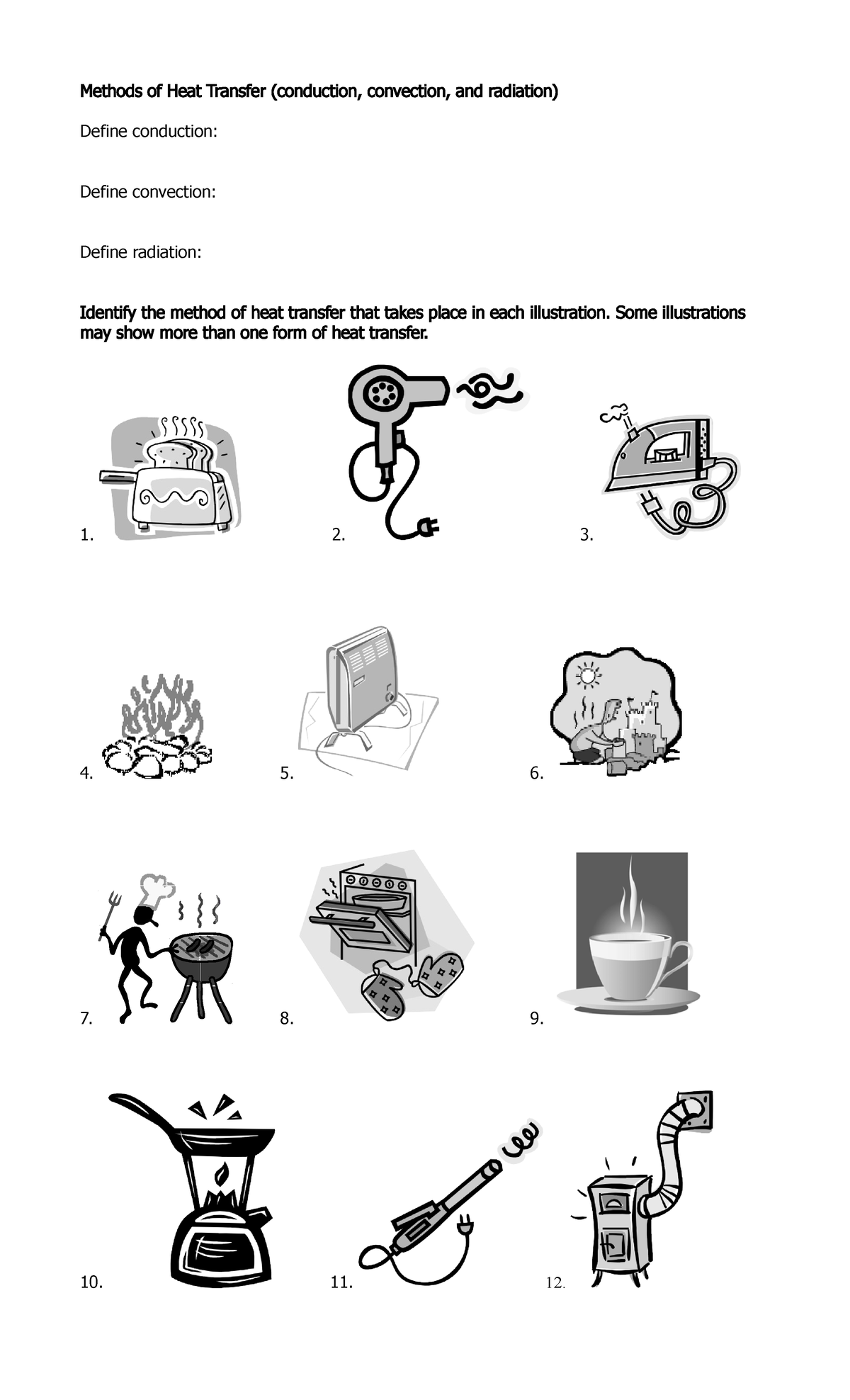 Methods of Heat Transfer - Some illustrations may show more than one ...