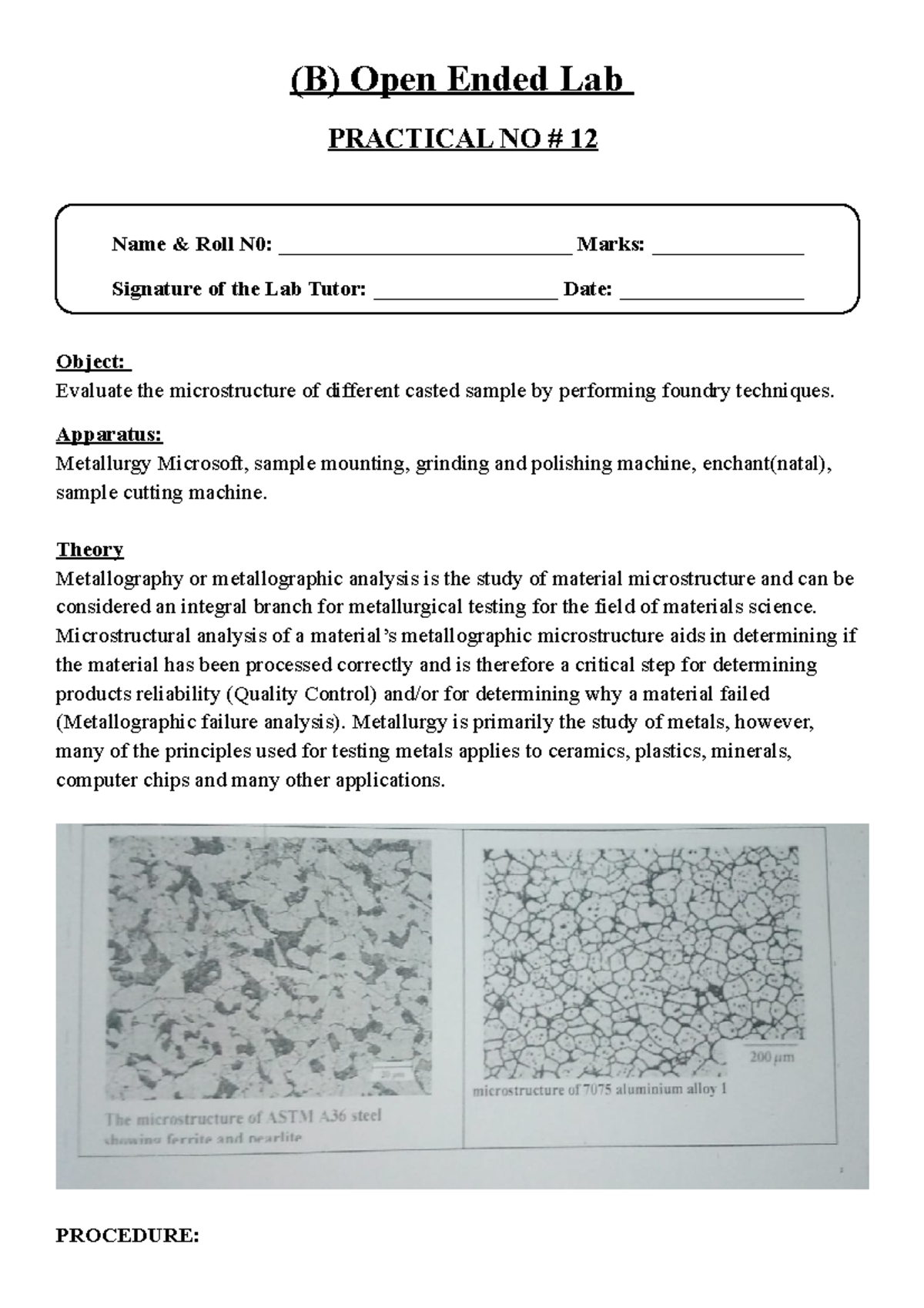 MT Open ended LAb - (B) Open Ended Lab PRACTICAL NO # 12 Name & Roll N0 ...
