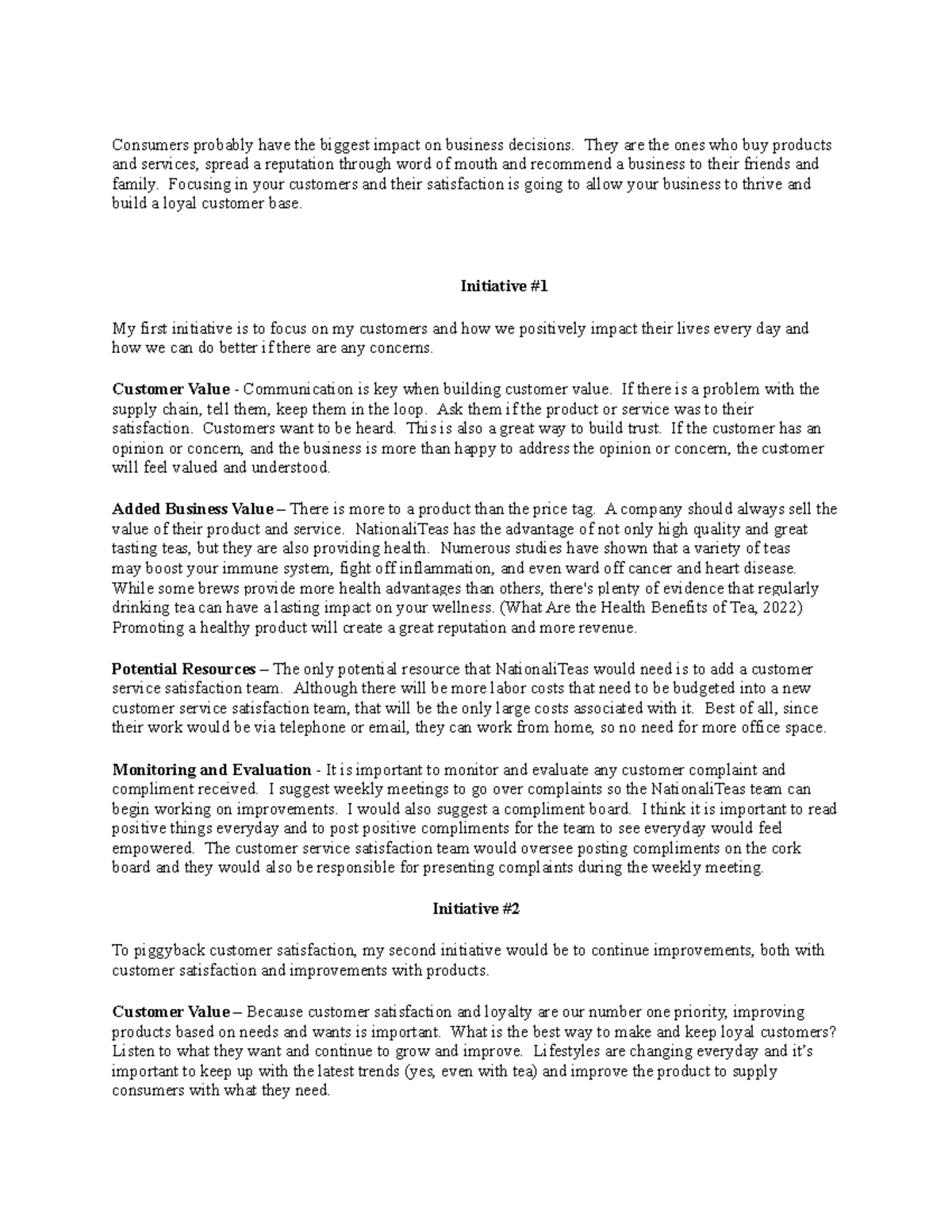 Adding Customer Value - Consumers probably have the biggest impact on ...