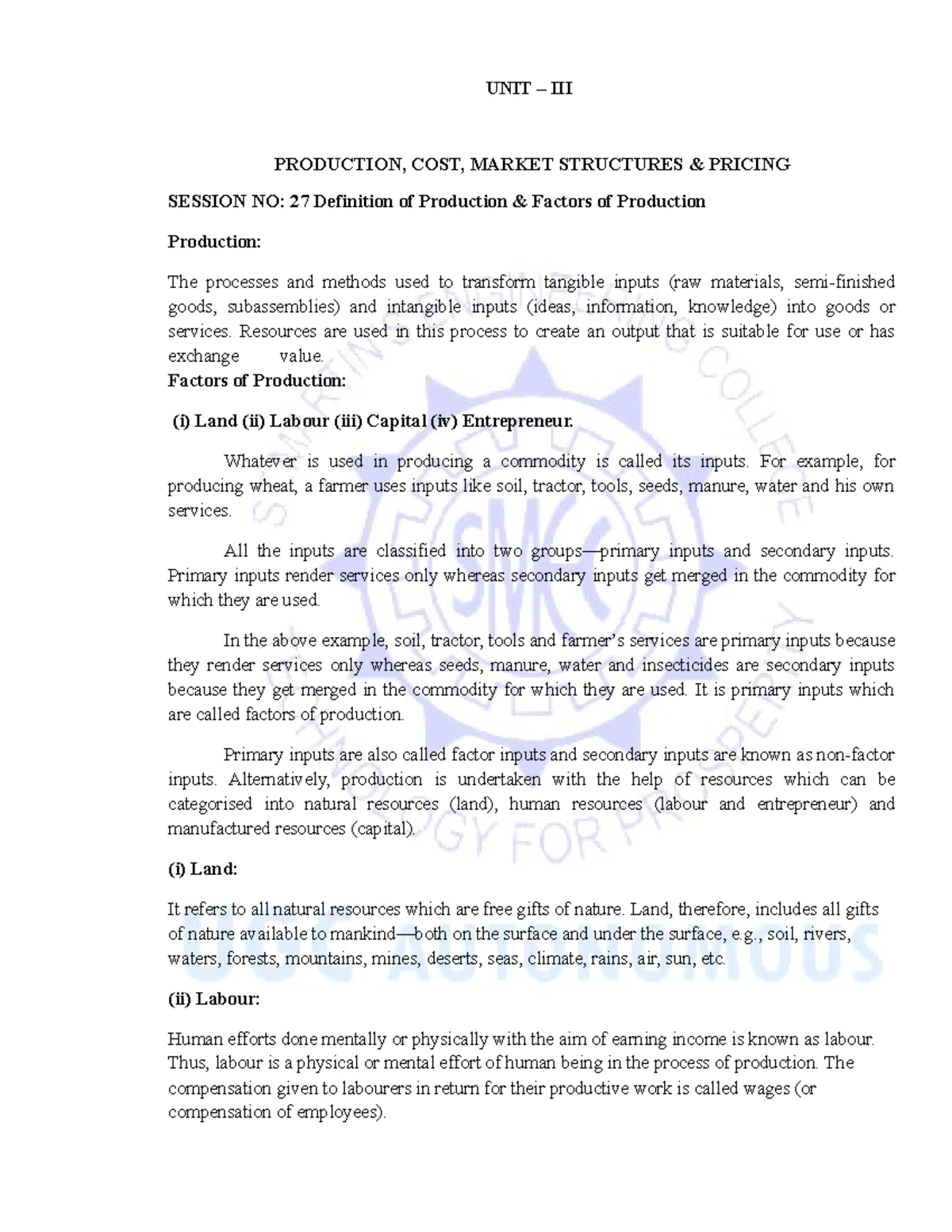 Principles Of Programming Languages 1 Unit 1 Lecture Notes On Principles Of Programming