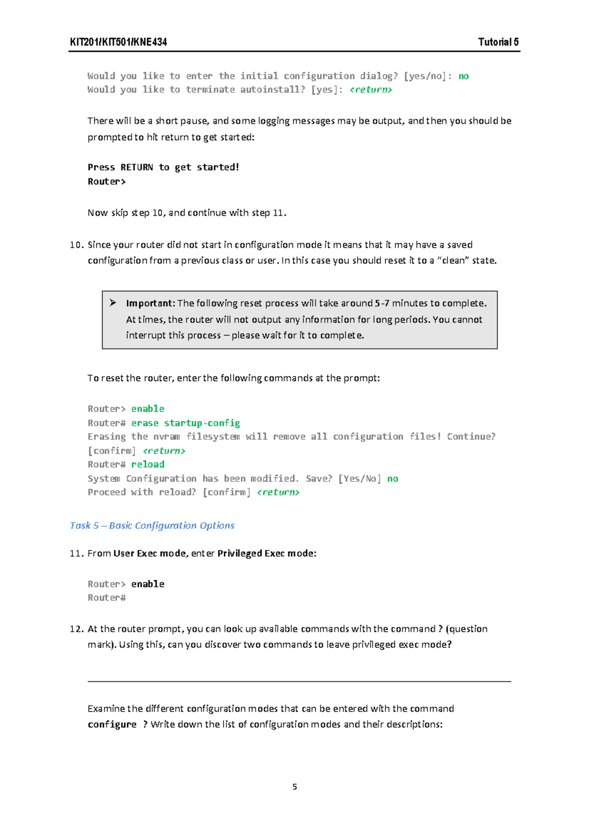 Kit501-lecture networks-tutorial-10 - Would you like to enter the ...