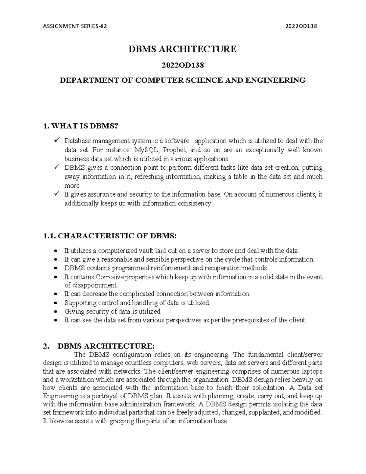 Assignment Series 62 7376211 Cs110 Ajay R Assignment Series 62 2022od 0799