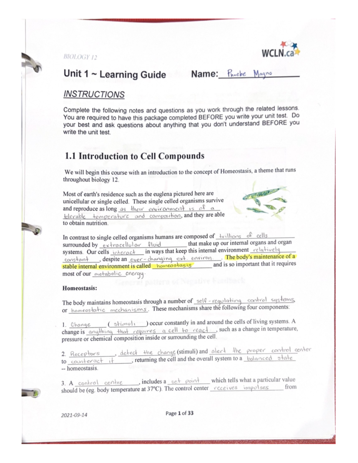 LG p1-24 - Biology 12 practice material - BIOLOGY 12 WCLN Unit Learning ...