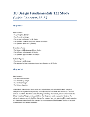 3D Design Fundamentals 122 Study Guide Chapters 49-51 - 3D Design ...