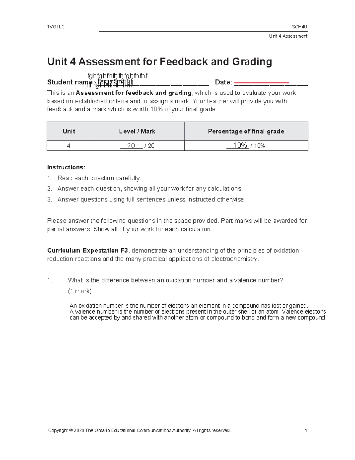 Sch4u 04.06 - gfxgf - Unit 4 Assessment Unit 4 Assessment for Feedback ...