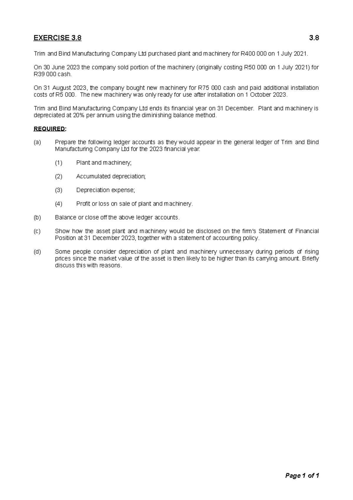 Exercise 3.08 (2024) - practice material - EXERCISE 3 3. Trim and Bind ...
