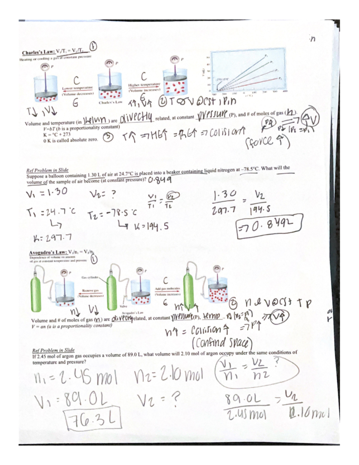 Bethany Heater Notes CHM113W:F - n I Law: Heating or cooling a gas at ...