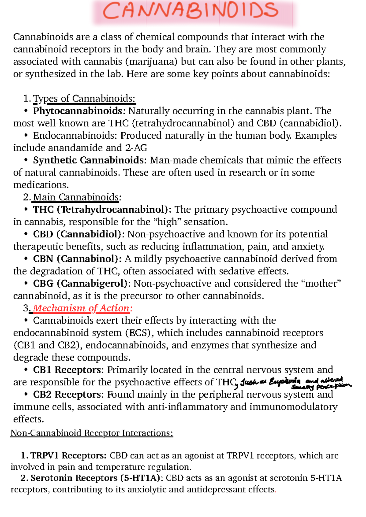 Different drugs general discription - Cannabinoids are a class of ...