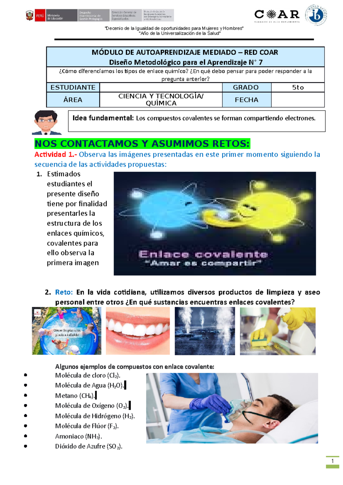 Química descriptiva para la teoría en el nivel medio de IB - MÓDULO DE ...