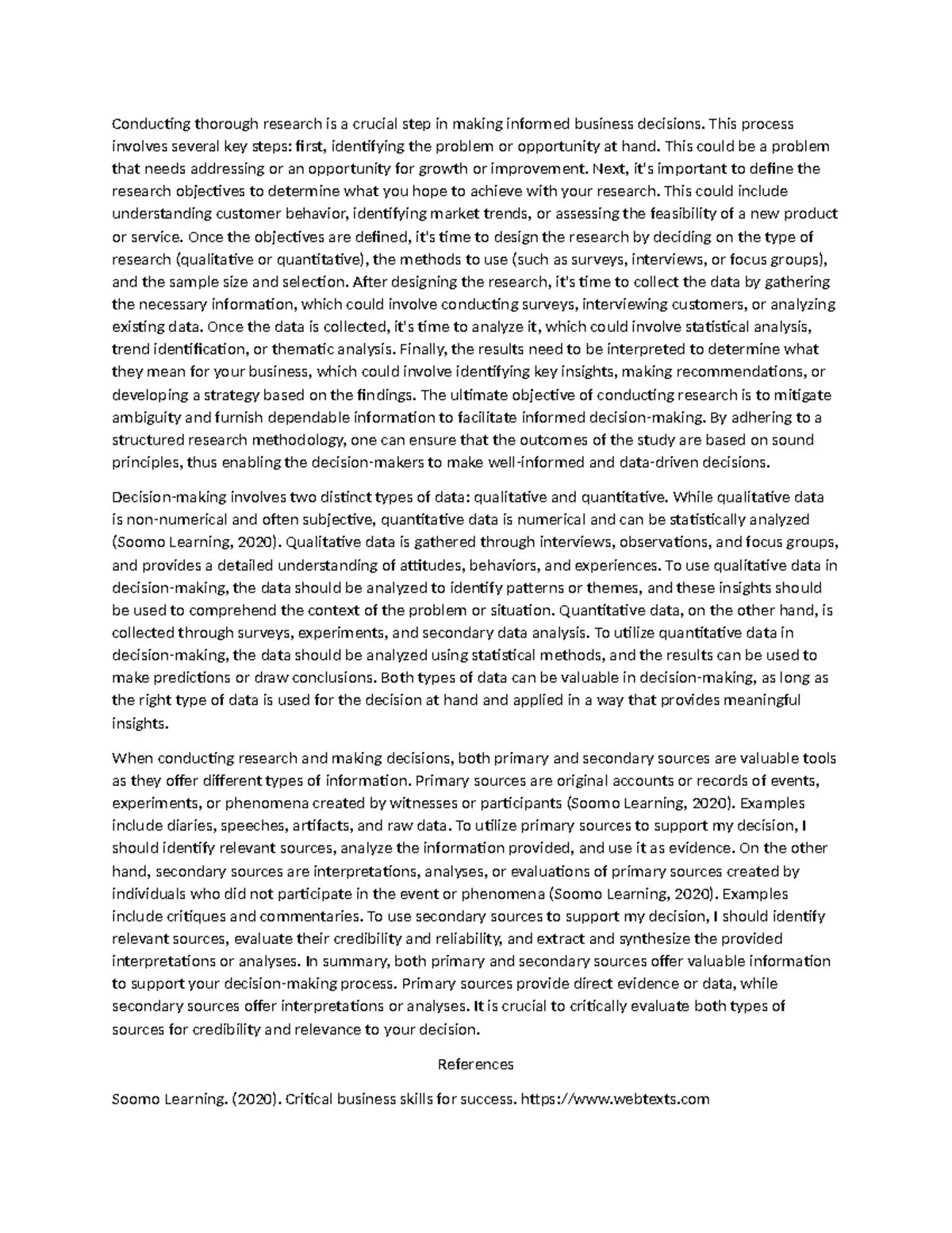 Discussion 2-2 - Conducting thorough research is a crucial step in ...