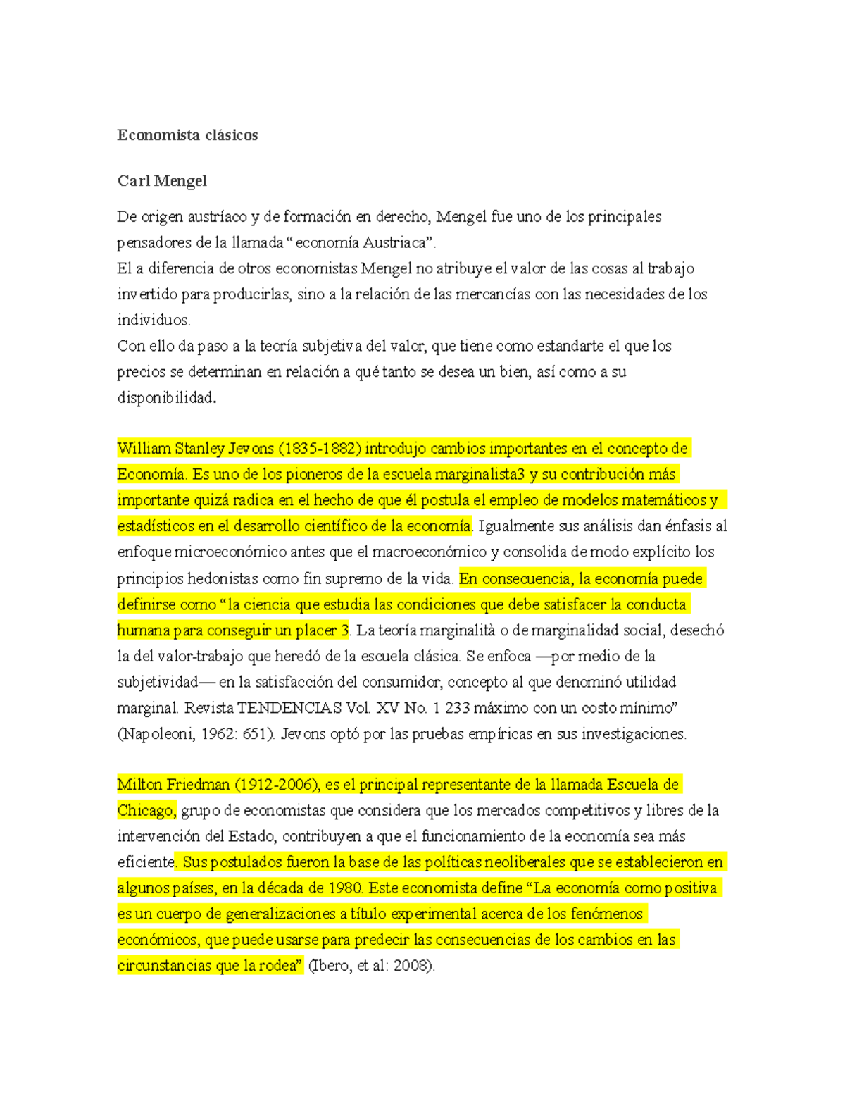 Historia de la econimia - Economista clásicos Carl Mengel De origen ...