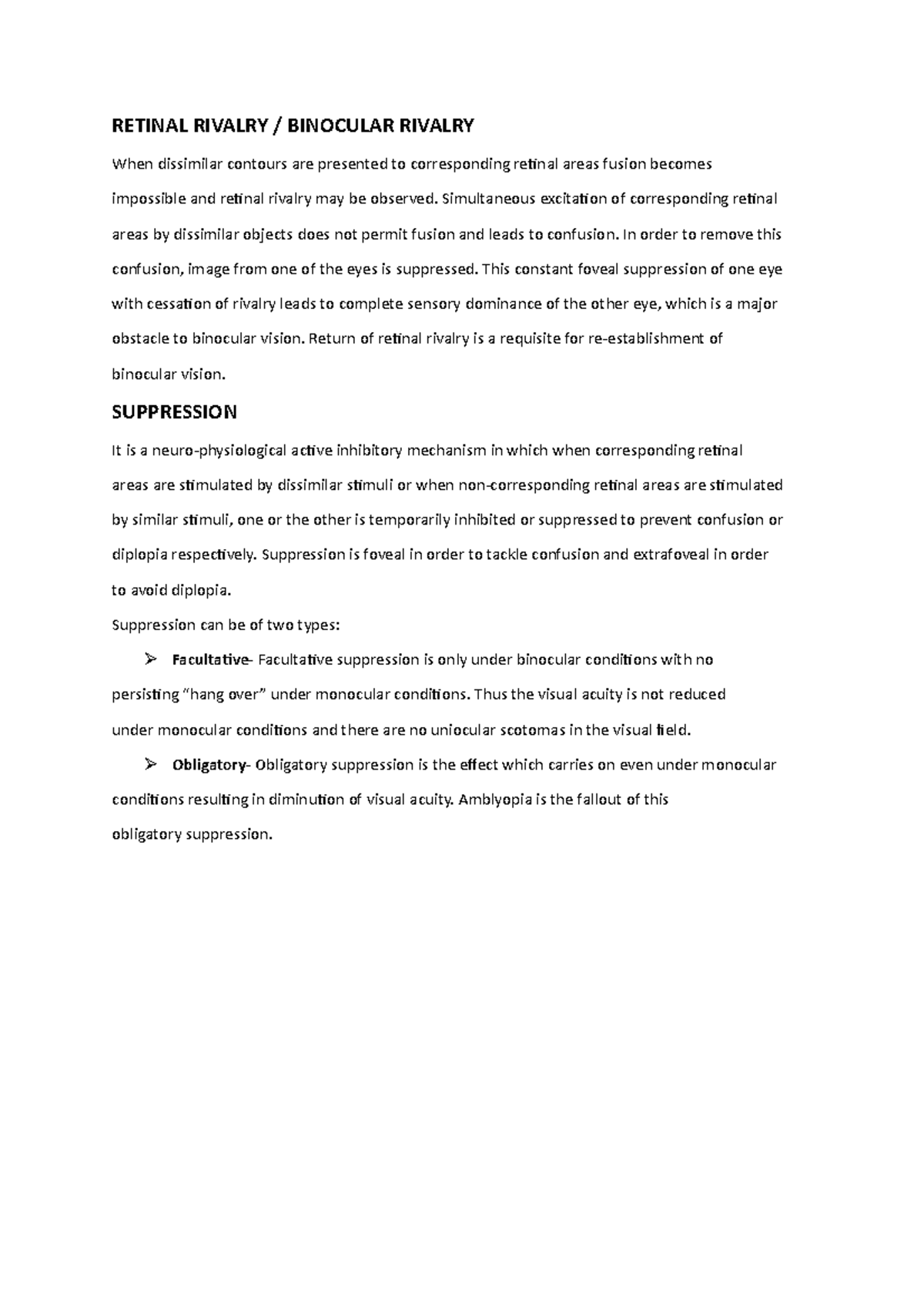 Retinal Rivalry 5 - RETINAL RIVALRY / BINOCULAR RIVALRY When dissimilar ...