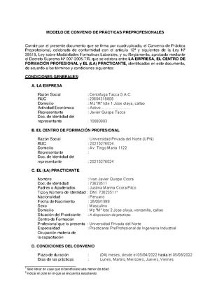 M08 - PRACTICAS PRE PROFESIONALES - M”DULO 8: GESTI”N DE TIEMPO PERSONAL Y DE EQUIPO PR¡CTICA ...