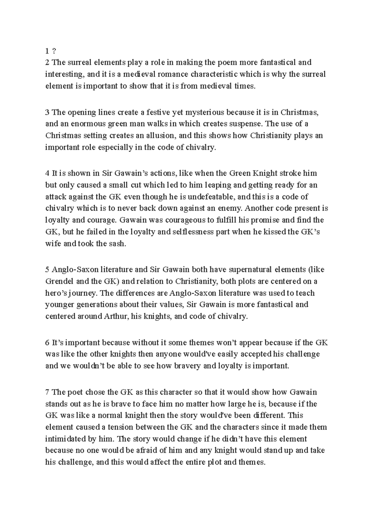 Socratic Seminar - 1? 2 The surreal elements play a role in making the ...