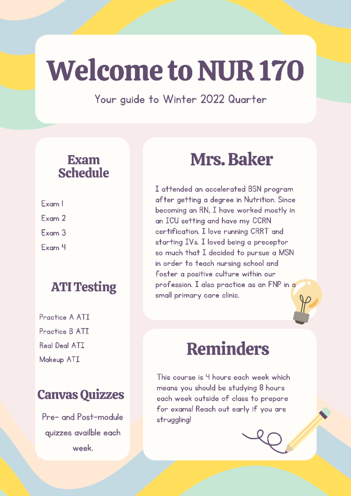 NUR 170 Course Book - Study hard- NUR 170 - Studocu