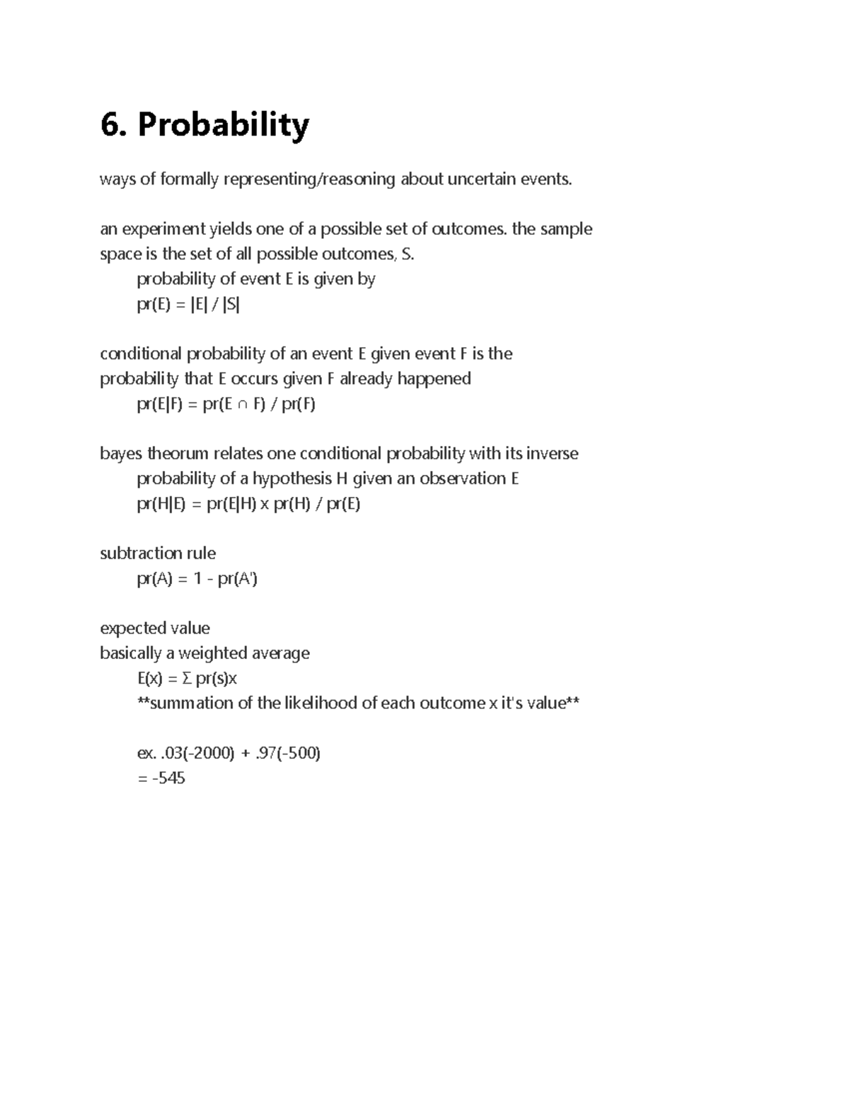 6. Probability - Professor Lucia Nunez - 6. Probability ways of formally representing/reasoning ...