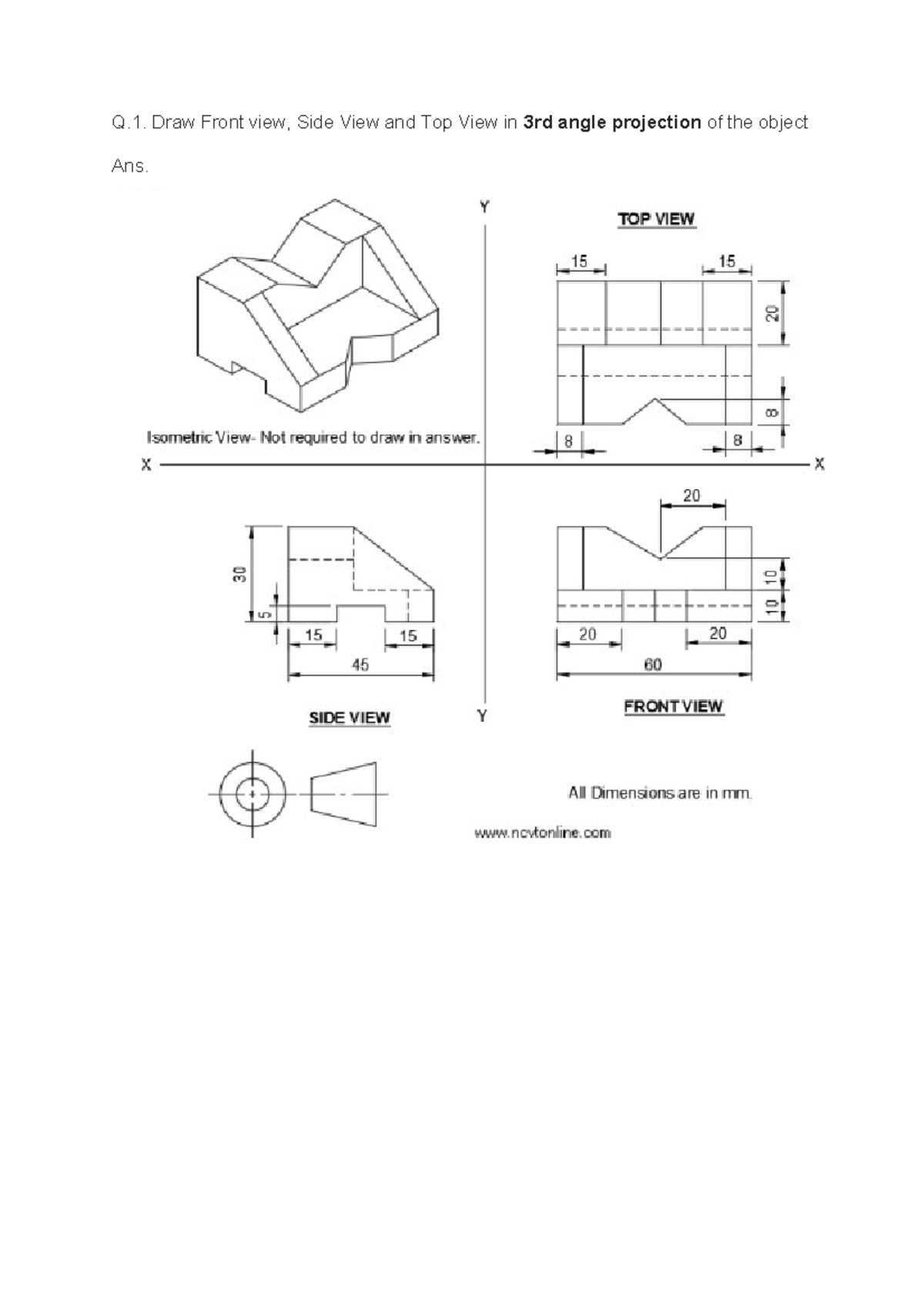 ED QU EST - ed question - Basic Electronic Engineering - Q. Draw Front ...