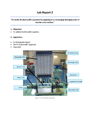 Fluid Mechanics 2 lab manual - UNIVERSITY OF ENGINEERING AND ...