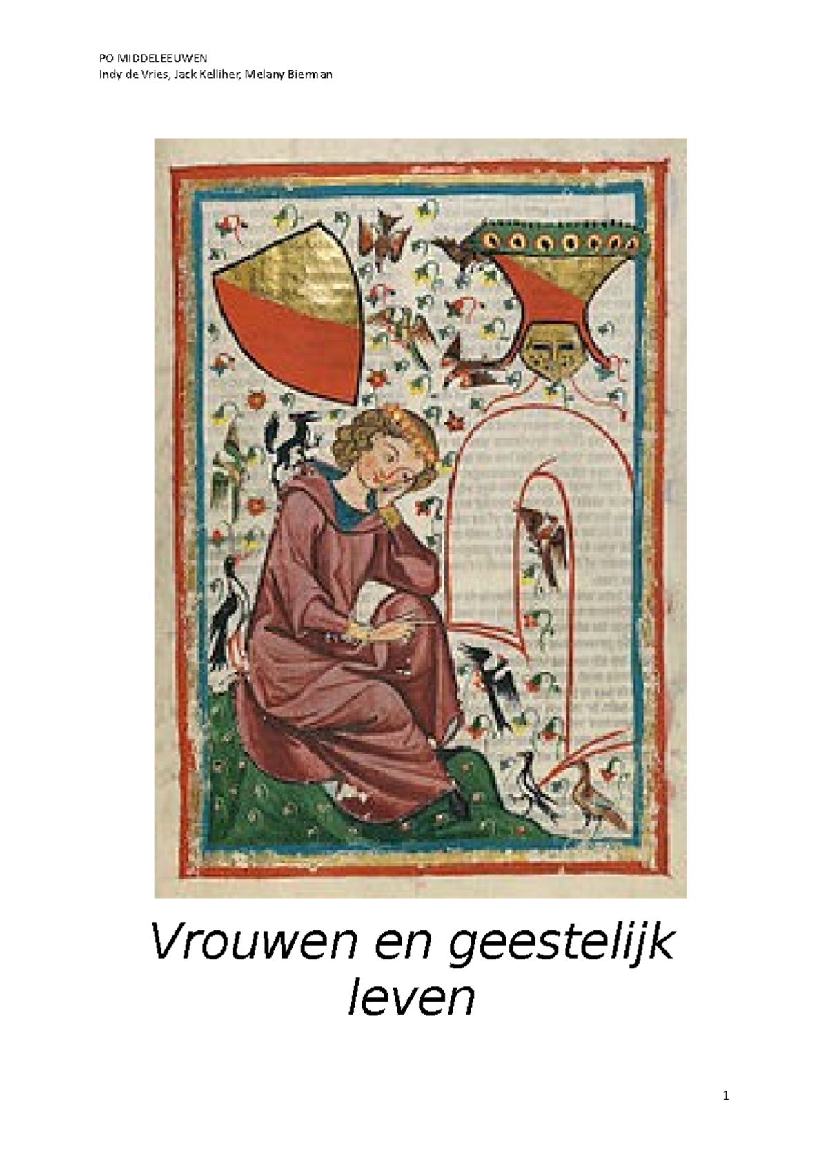 PO middeleeuwen filosofie leerjaar - Indy de Vries, Jack Kelliher ...