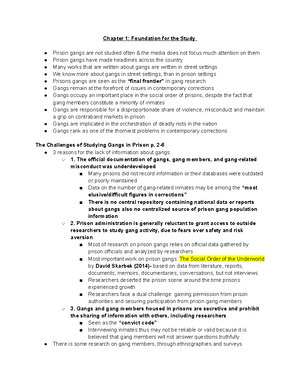 Chapter 5 The Characteristics of Gangs in Prisons - Systematic data ...