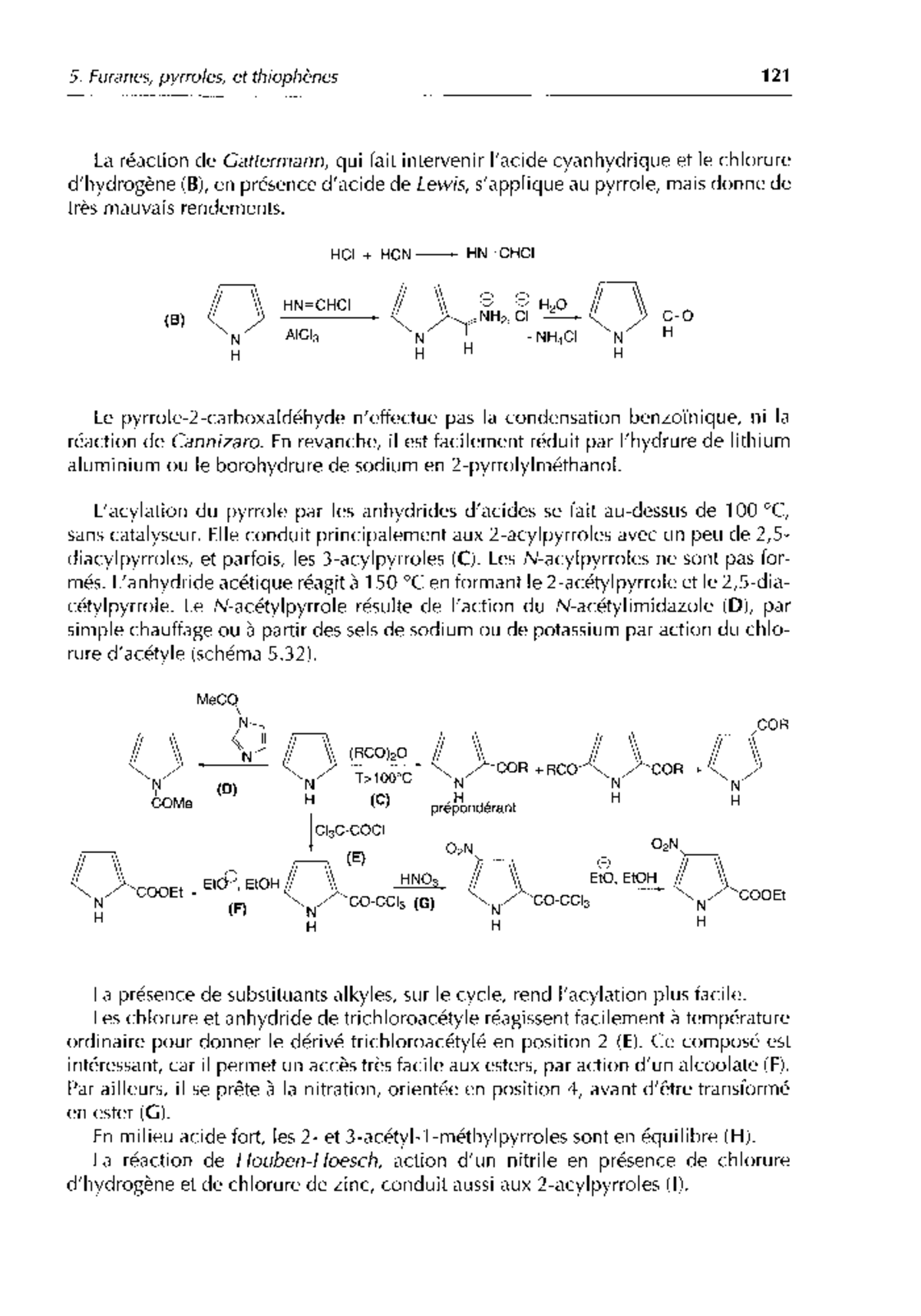 Furanes, pyrroles, et thiophenes partie 2 - 5. Furanes, pyrroles, et ...