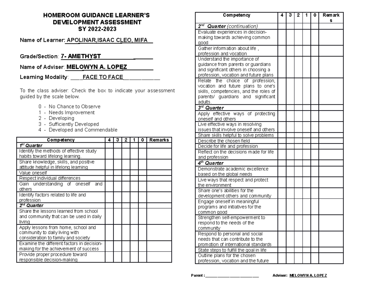 HG-Assessment-Annex-3-JHS (4) (Repaired) - HOMEROOM GUIDANCE LEARNER’S ...