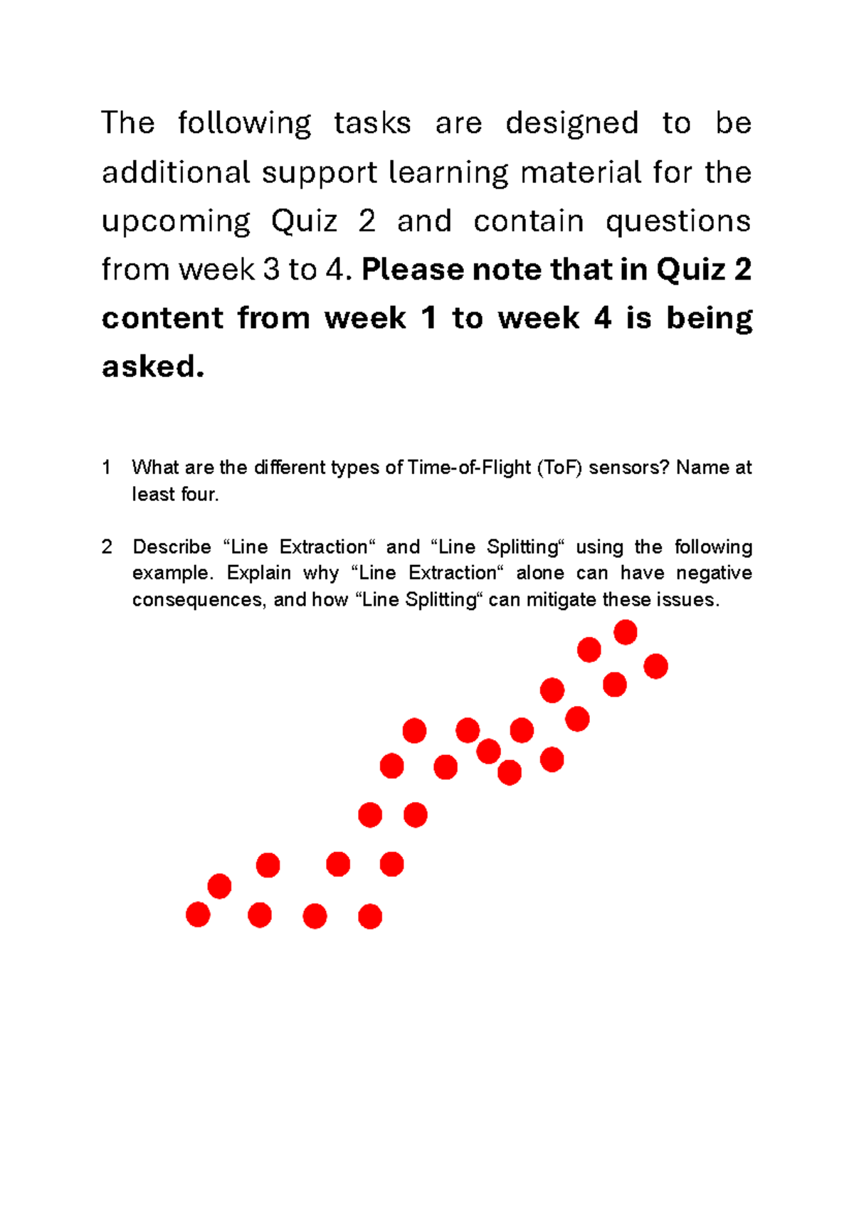 Quiz 2 Sample Questions - The following tasks are designed to be ...