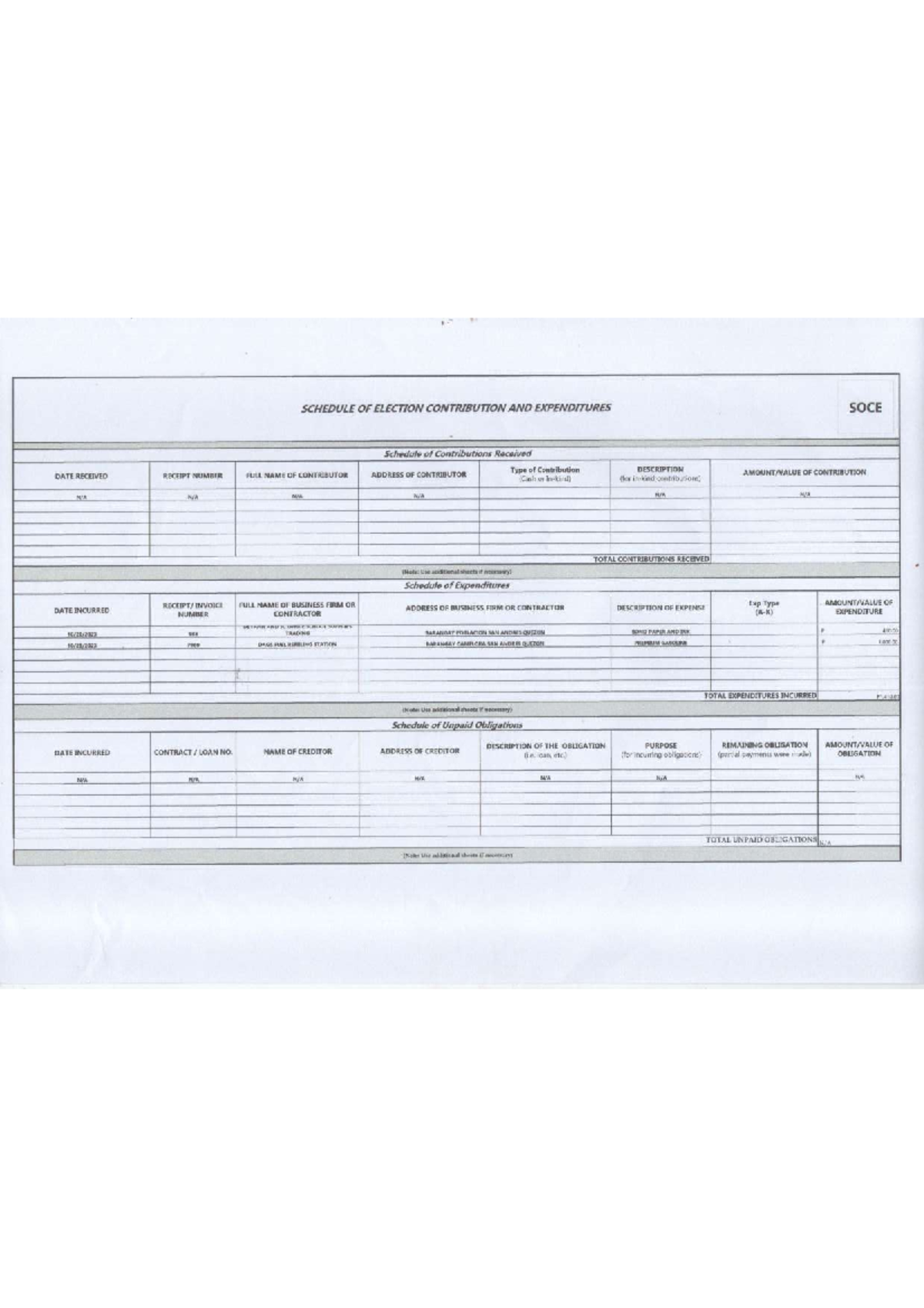 SOCE Jayvertmeriloform 2 - BS Education - Studocu