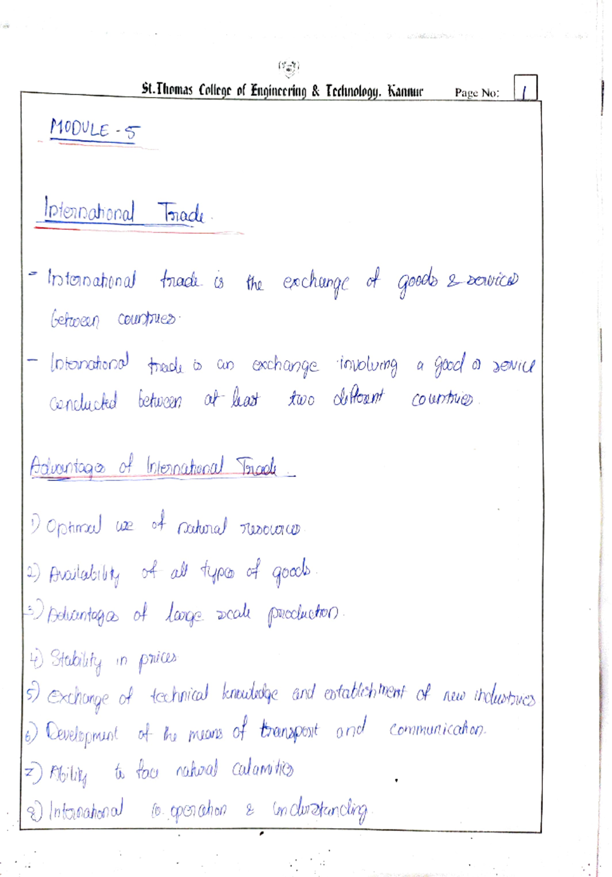 M5 - Module 5 notes - MODULE - S Colleoc of Enginccriag &Tchnology ...