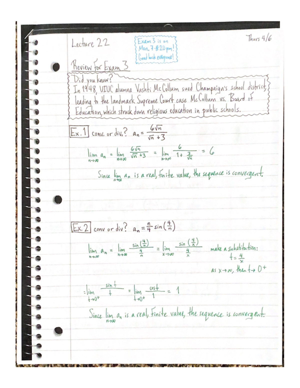4-06 Lecture Notes - MATH 257 - Studocu